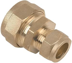 15mm x 10mm Brass Compression Reducing Coupling (Known as 15mm Copper ...