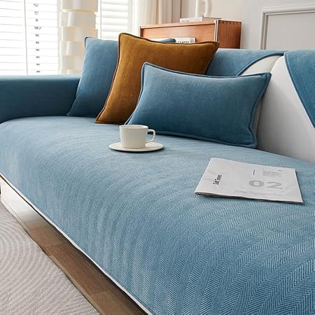 Amazon.com: Coverfect Herringbone Chenille Fabric Furniture Protector ...