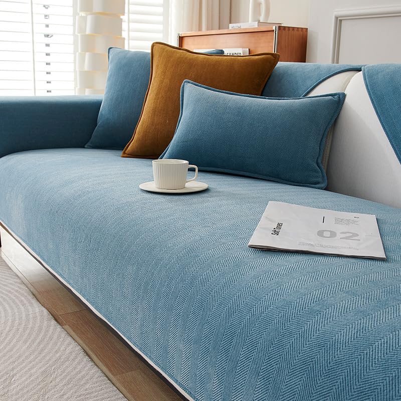 Amazon.com: Couch Cover, Non Slip Couch Cover, Herringbone Chenille ...