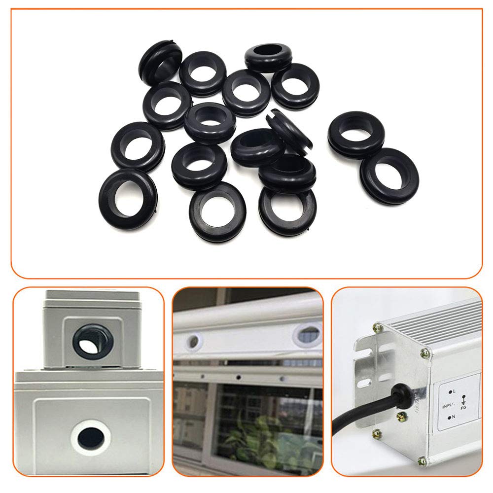 Snapklik.com : Rubber Grommets For Wiring 2-3/8 In Panel Hole, 2 In ID ...