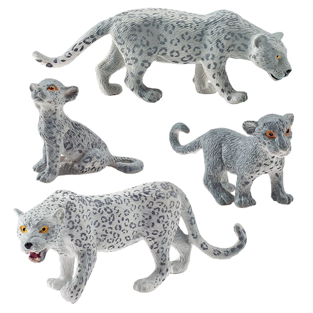 Buy ariarly Realistic Leopards Figurines Toys,Snow Leopard Animal ...