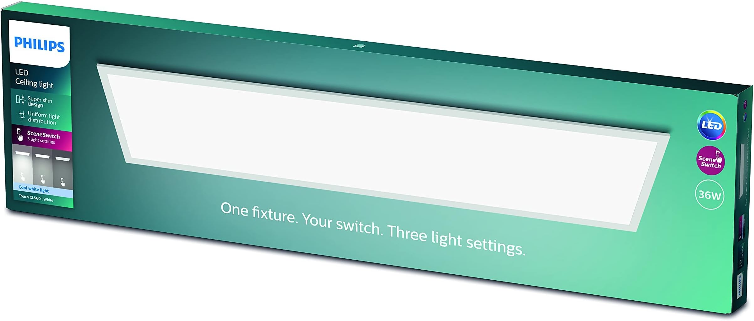 Philips Projectline LED Panel Light [3200 Lumens - 4000K Cool White] 60 ...