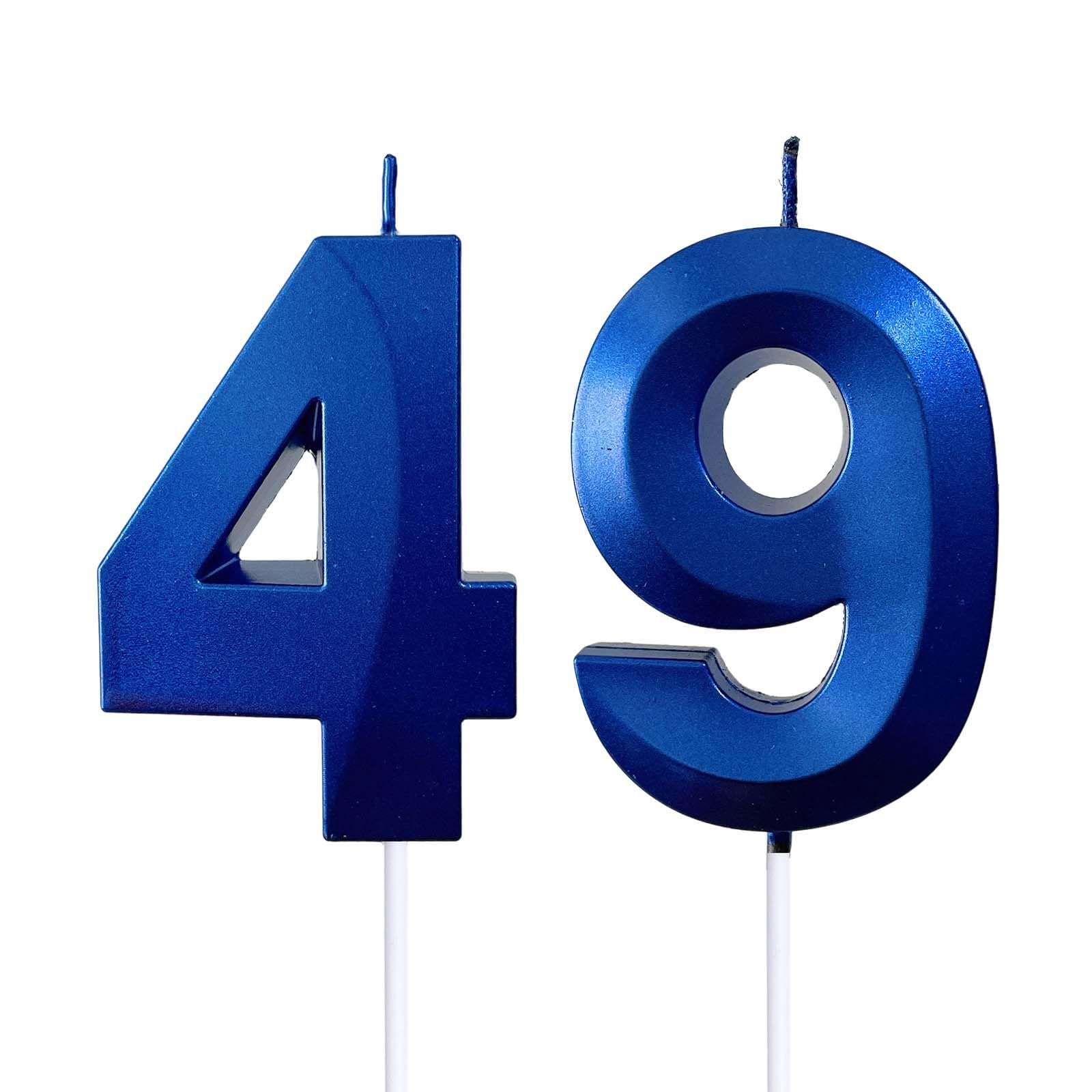 Amazon.com: 2.76" 49th 94th Number Candles Birthday Gifts for Women Men ...
