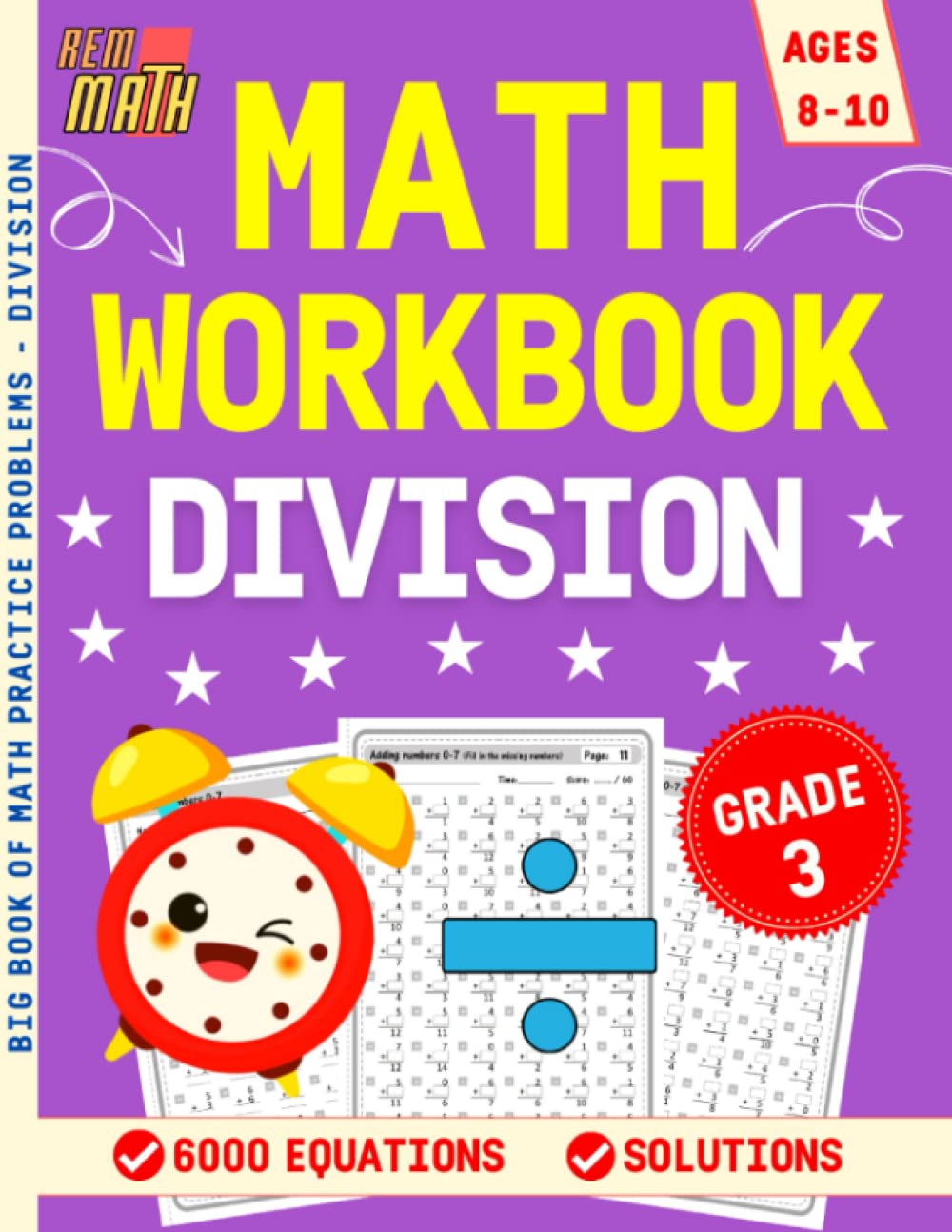 Remmath Division Workbook Grade 3 Math Timed Tests Practice Pages ...