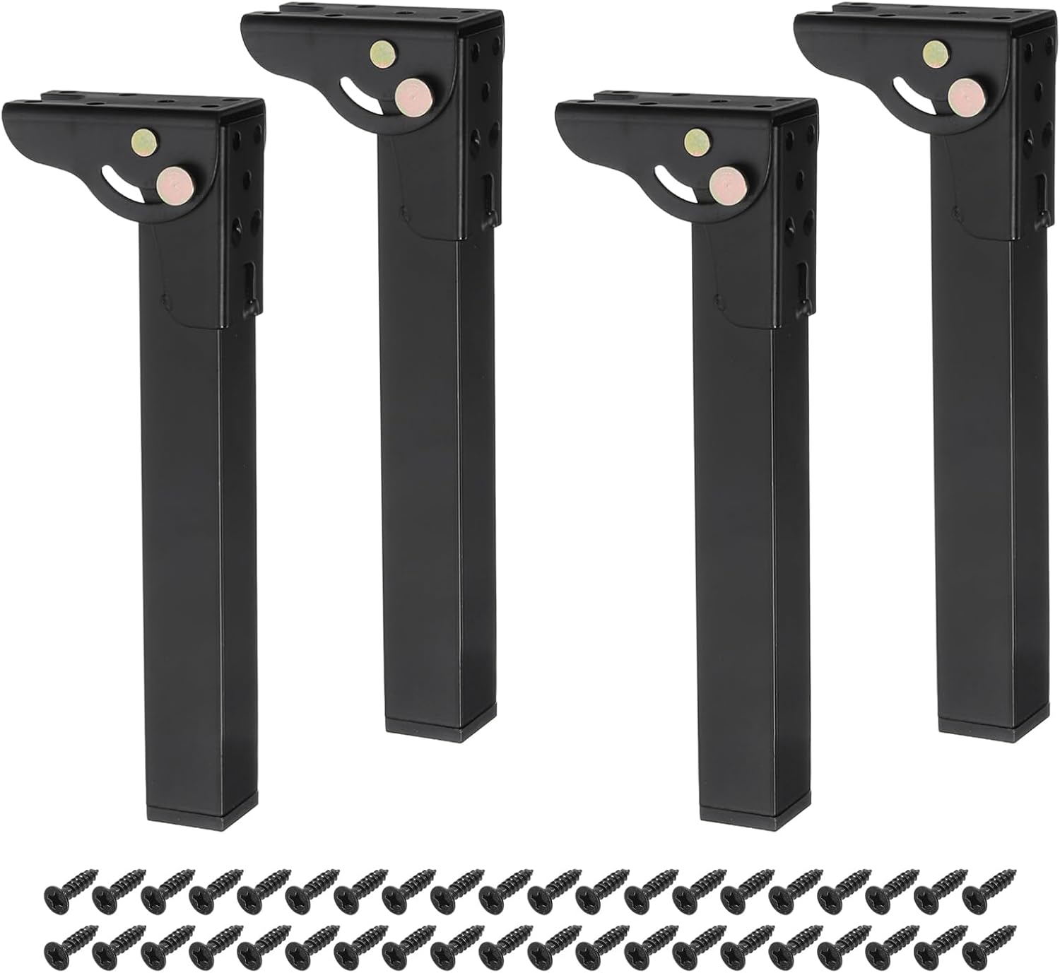 Amazon.com: uxcell 4 Pcs Metal Folding Table Legs, Height 7.87 Inch ...
