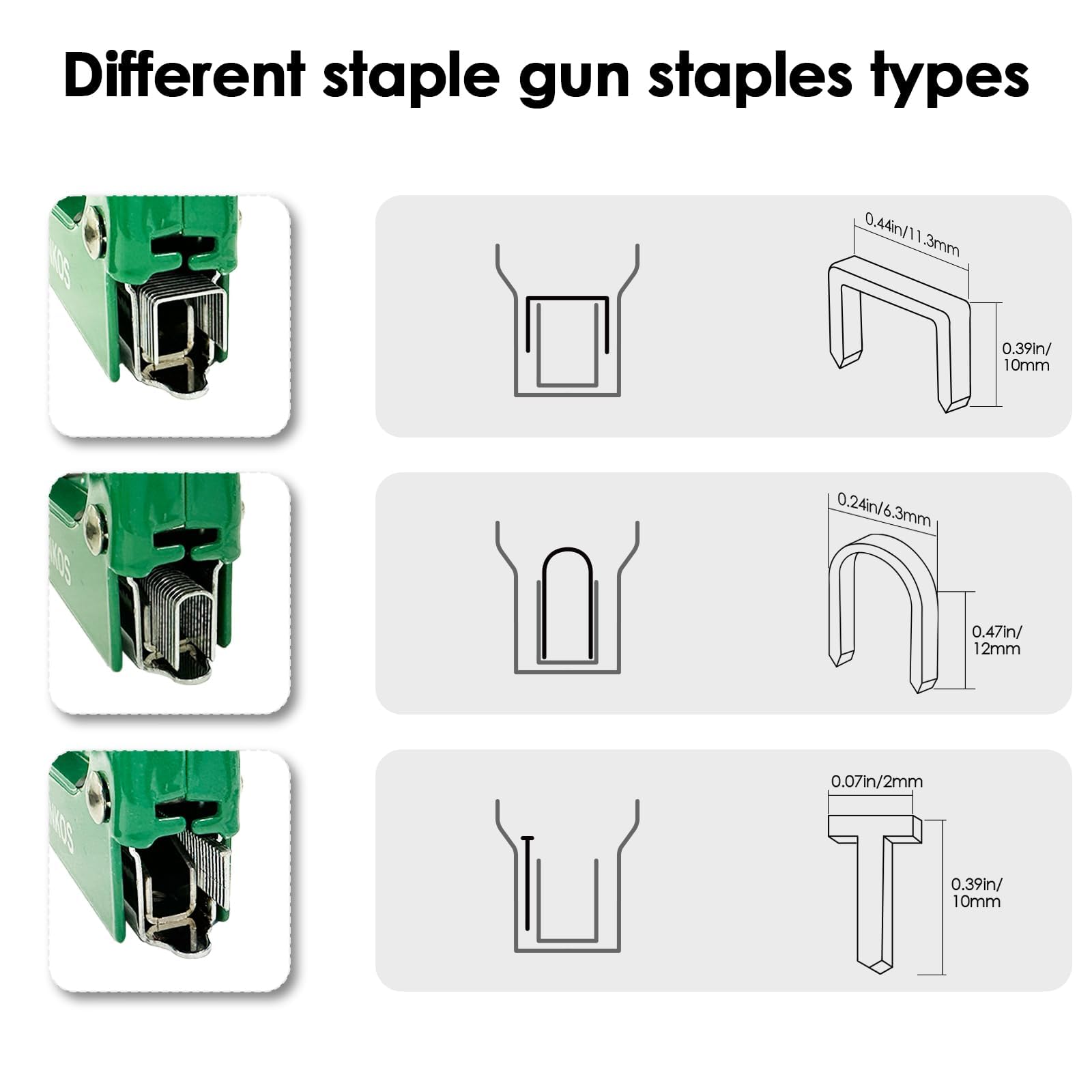 SYEONKOS Staple Gun, 3-in-1 Upholstery Staple Gun with 3000 Staples ...