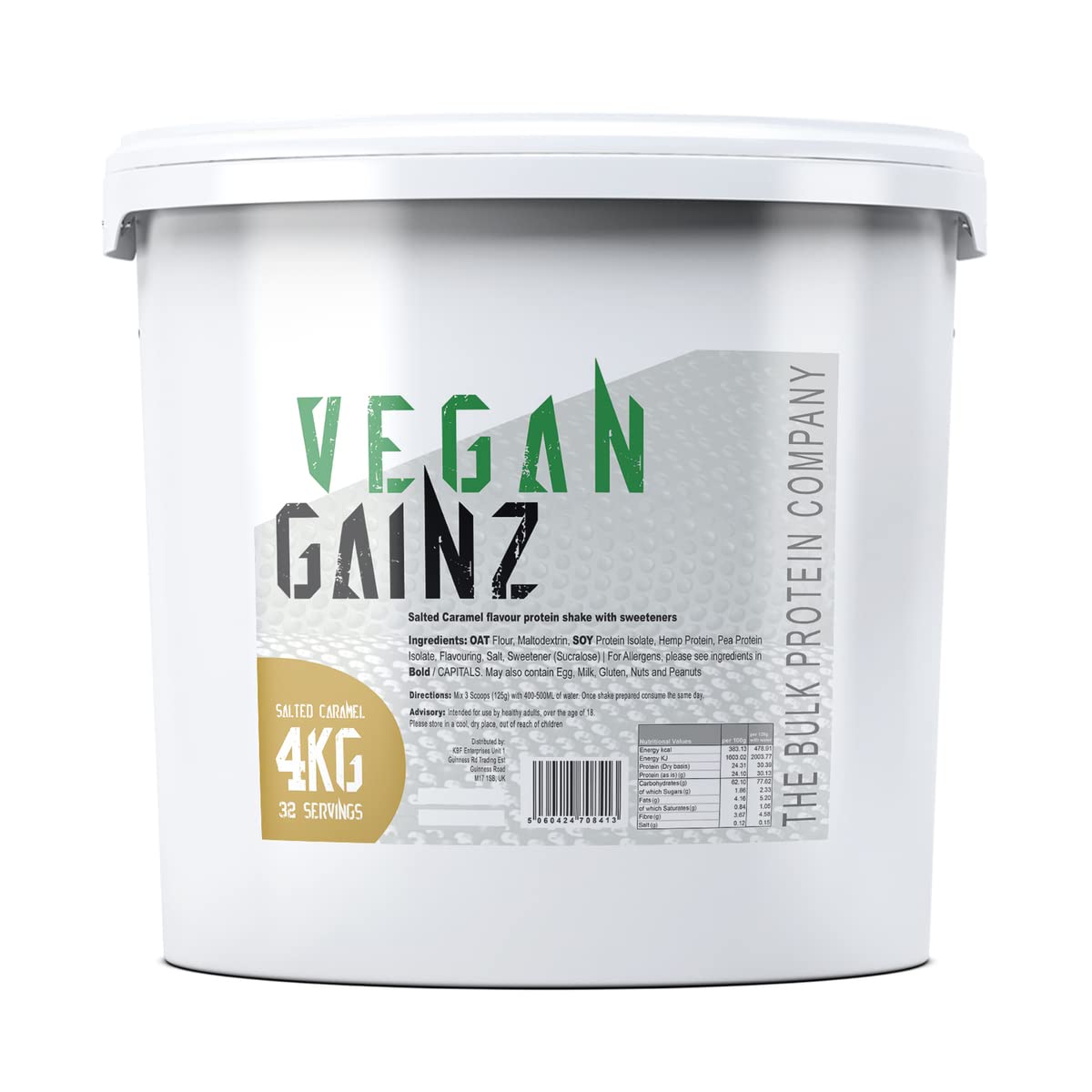 Buy Vegan Gainz 4kg - Based Protein Powder - Weight Gainer- 32 Servings ...