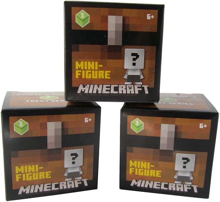 Amazon.com: Minecraft Unlimited Mini Figure Chest Series 1 (3 Blind ...