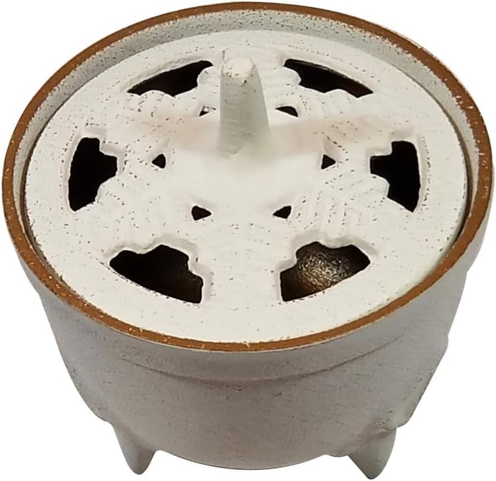 Amazon｜岩鋳(Iwachu) 香炉 ゆき 金/麻色 本体サイズ(cm):Φ8.5×H9 29214 デザイン小物 南部鉄器｜仏壇用香炉 オンライン通販