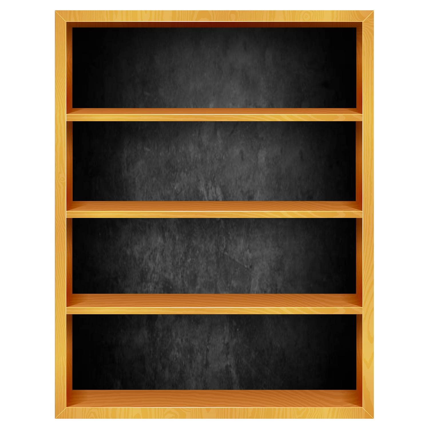 Empty Bookshelf Desktop Wallpaper