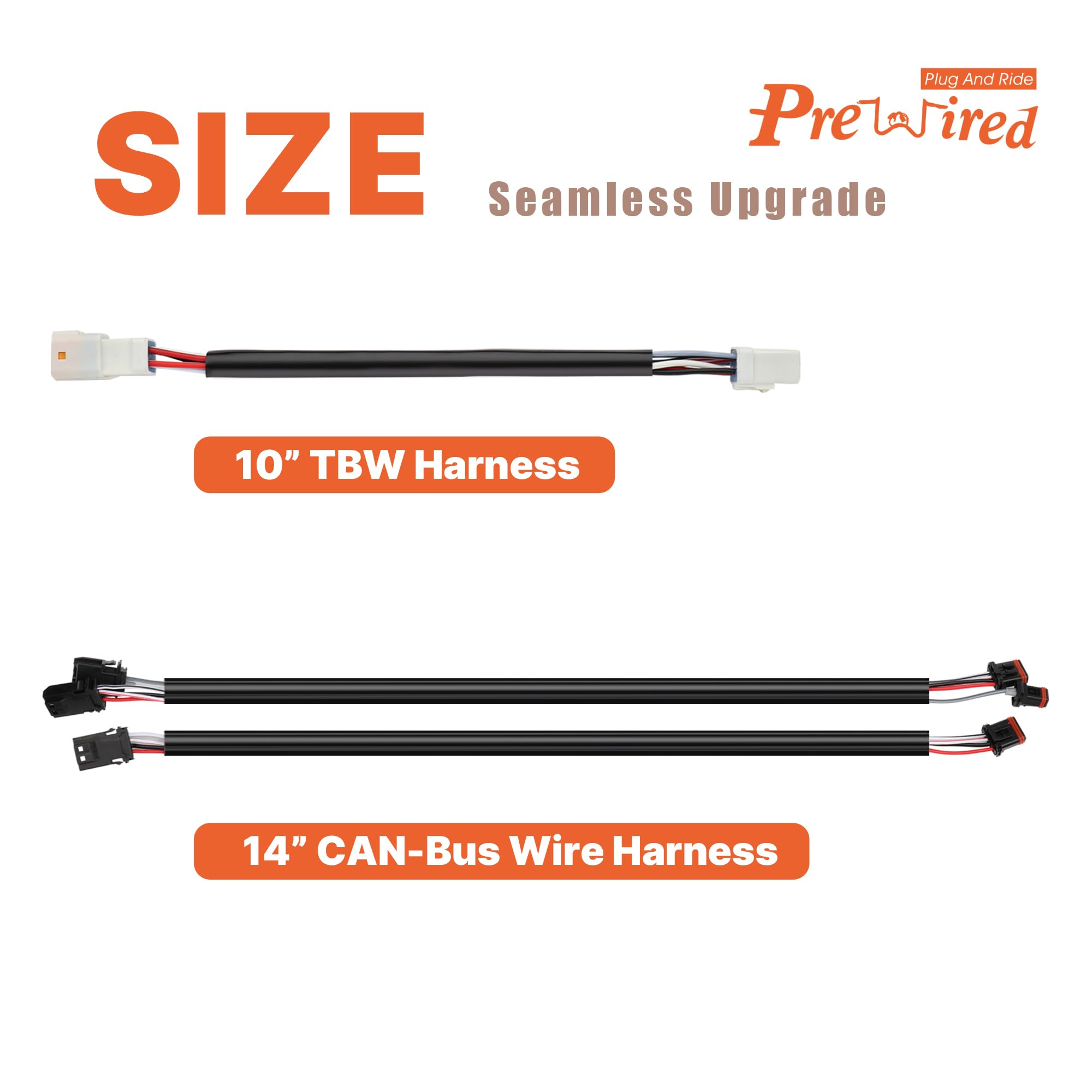 Snapklik.com : 14" Extended CAN-Bus Wire Harness & 10" TBW Throttle By ...