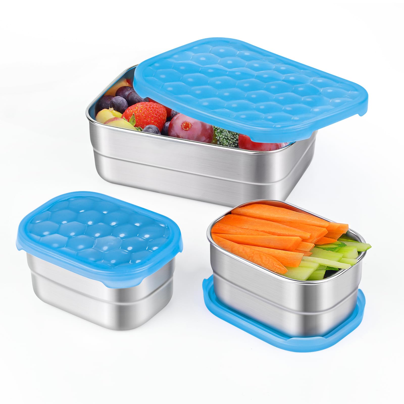 Amazon.com: Tanjiae Stainless Steel Lunch Containers for Kids | Leak ...