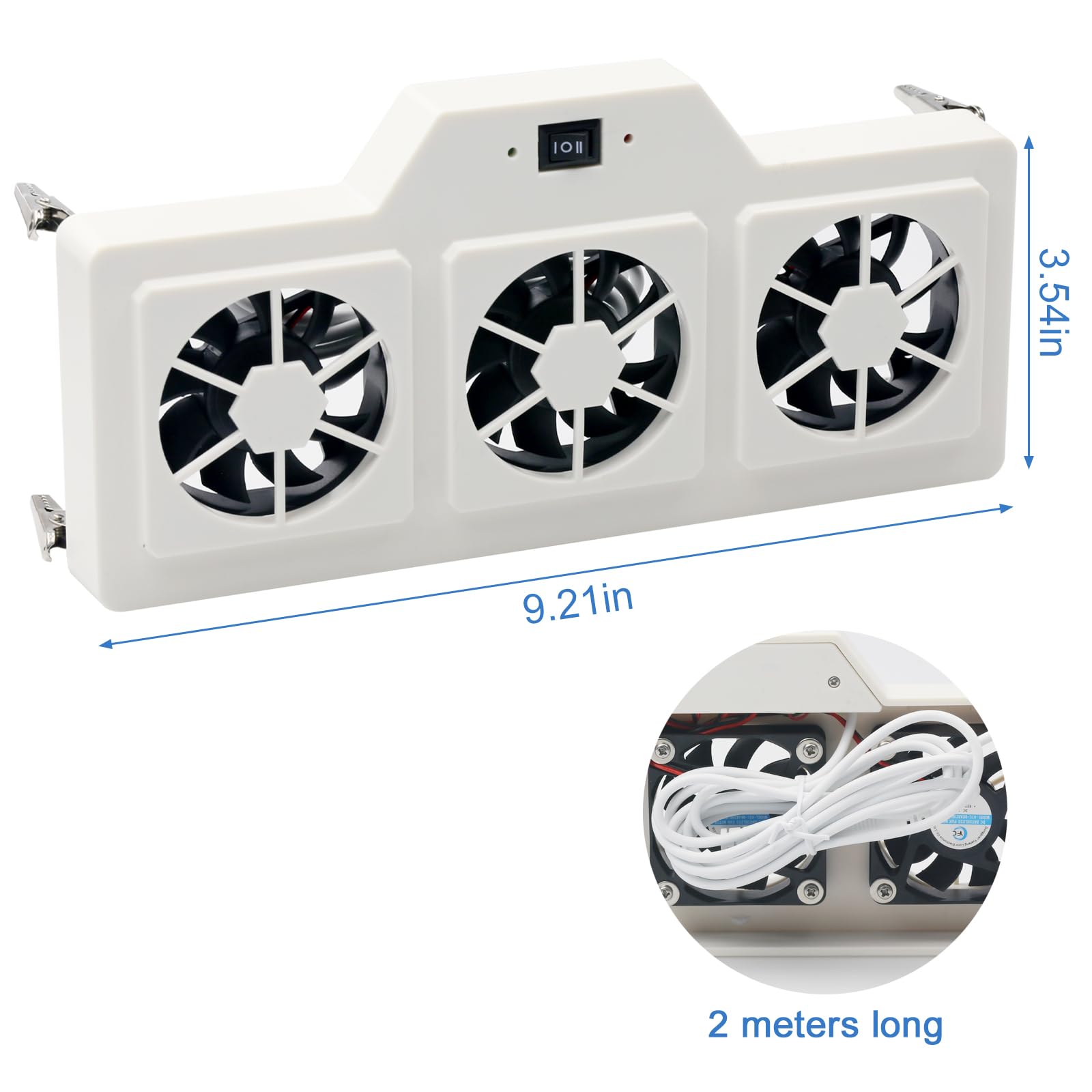 Snapklik.com : 12v Rv Refrigerator Fan Three Powered Rv Exhaust Fans ...