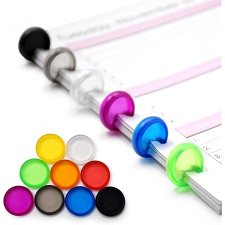 Expansion Disc Multicolor Plastic Tul Discs Binder Rings Mushroom ...