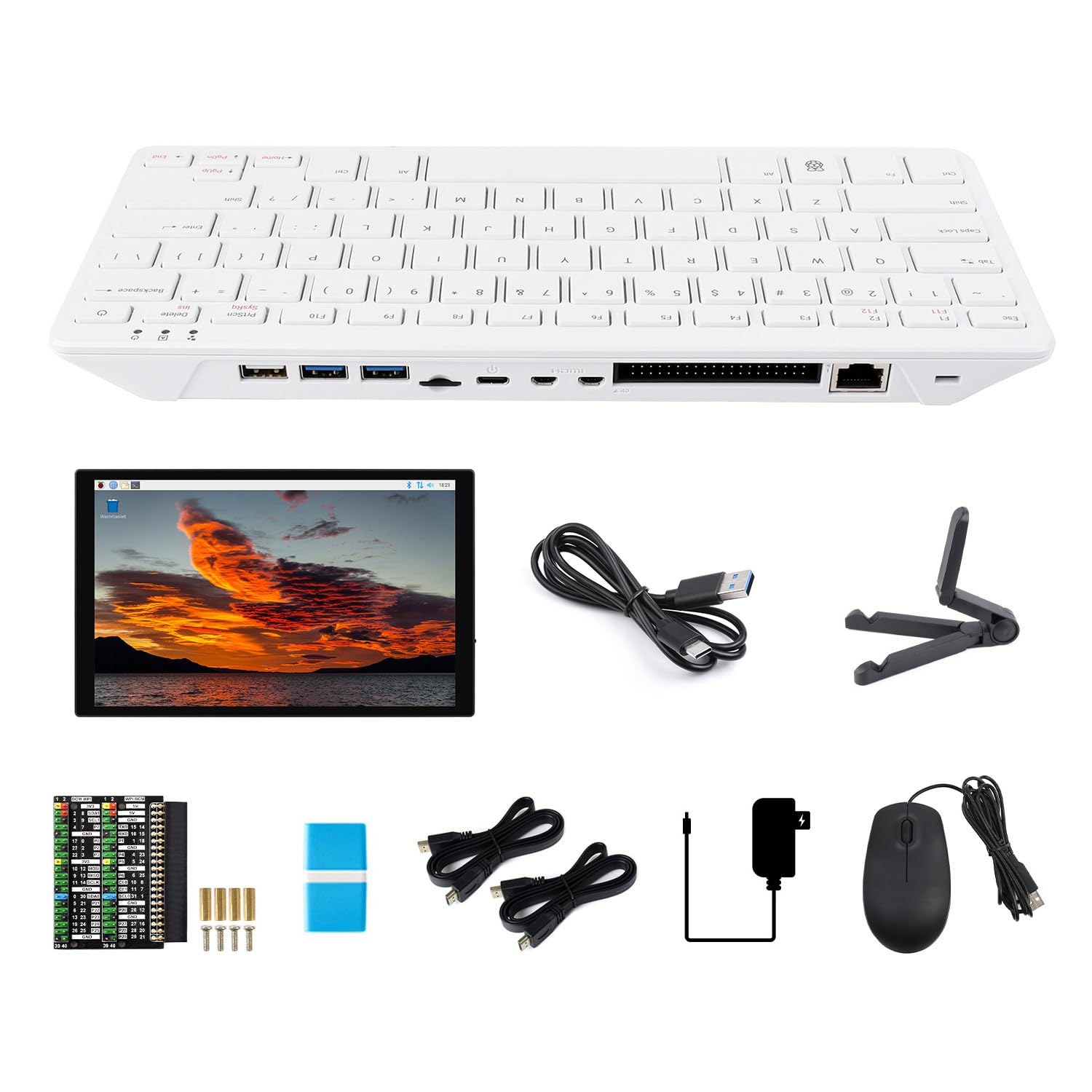 Waveshare Pi 500 10.1inch Touch Display Kit, a Pi Designed Into a ...