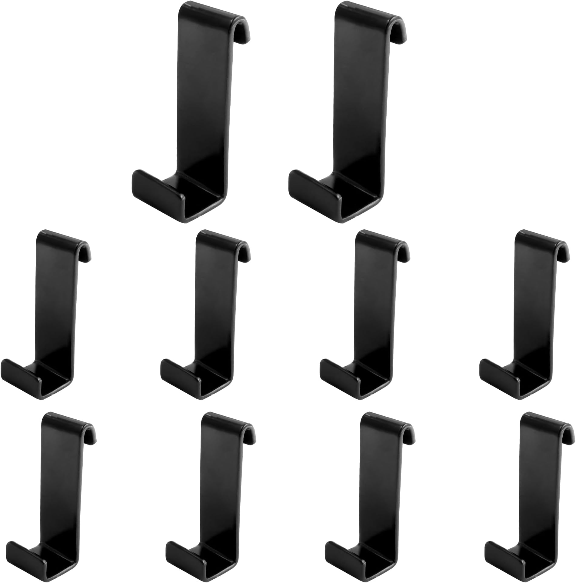 Amazon.com: bociloy 10PCS Snap-On Hooks, Flat J Shaped Hanger Hooks ...