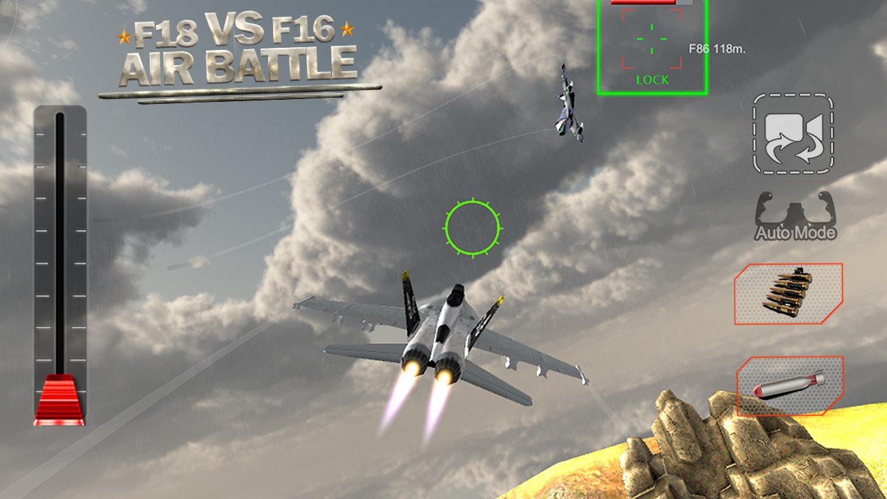 F18 vs F16 Air Battle Dogfight Attack Combat Flight Survival Hero: F16 ...