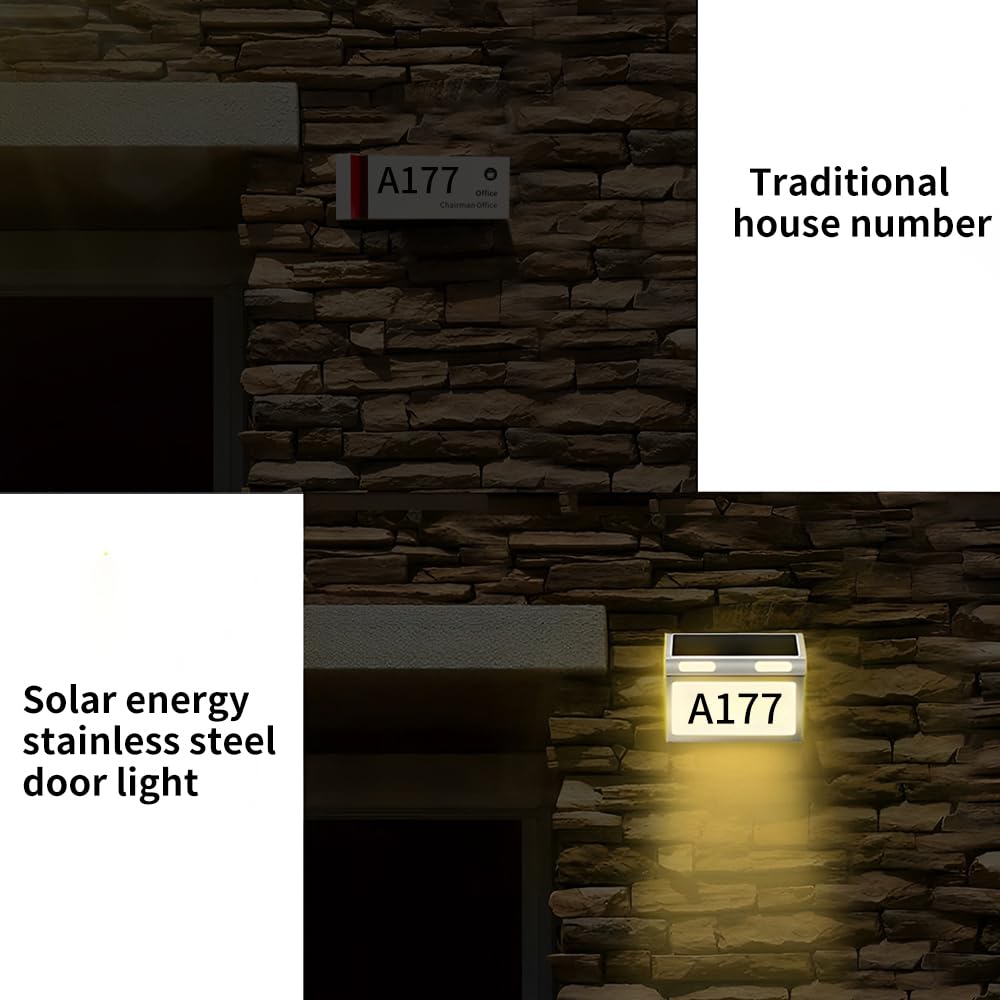 Snapklik.com : House Numbers For Outside, Solar House Number Solar ...