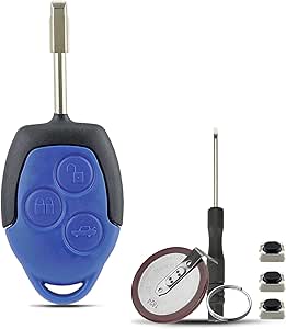 3 Buttons For Ford Transit MK7 Key Fob Replacement Key Case Cover with ...