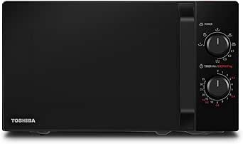 Toshiba MW2-MG20P(BK) 3-in-1 Forno Microonde Grill Combinato, 20 L, 5 Livelli di Potenza ...