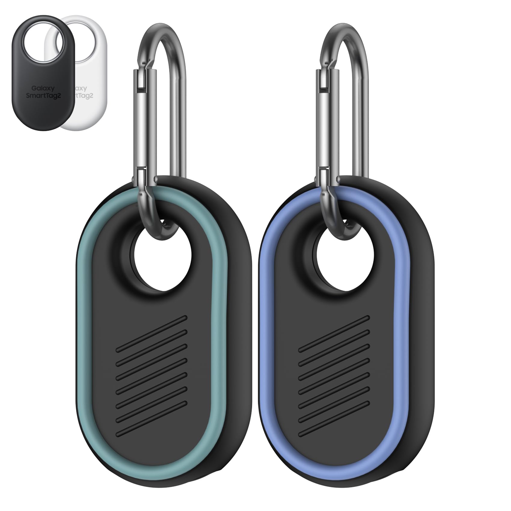 Amazon.com: [2 Pack] Compatible for Galaxy SmartTag2 Case, Silicone ...