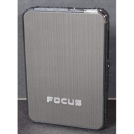 Mocomo Focus Ultra Thin Cigarette Case with inbuilt Cigarette Lighter ...