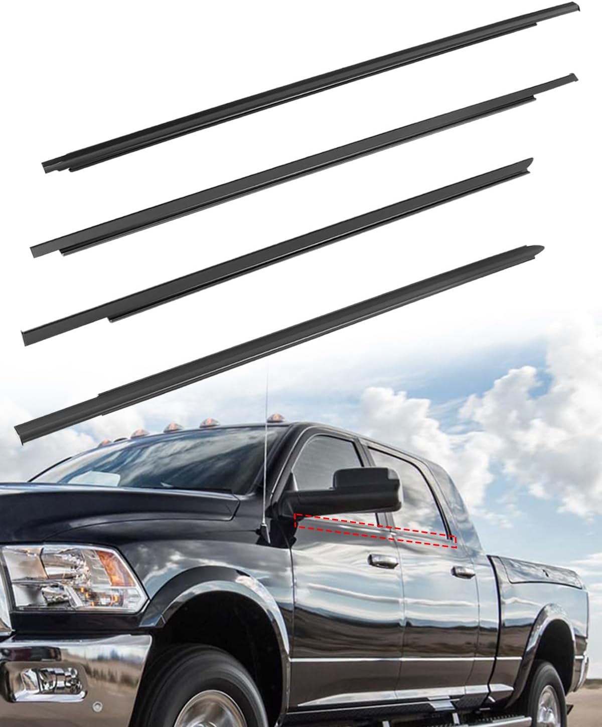Amazon.com: Flynsu 55112376AH Weatherstrip Window Moulding Trim Seal ...
