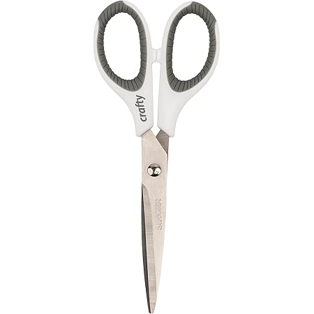 SINGER 07180 6-1/2-Inch Sewing Scissors with Pink and White Comfort ...