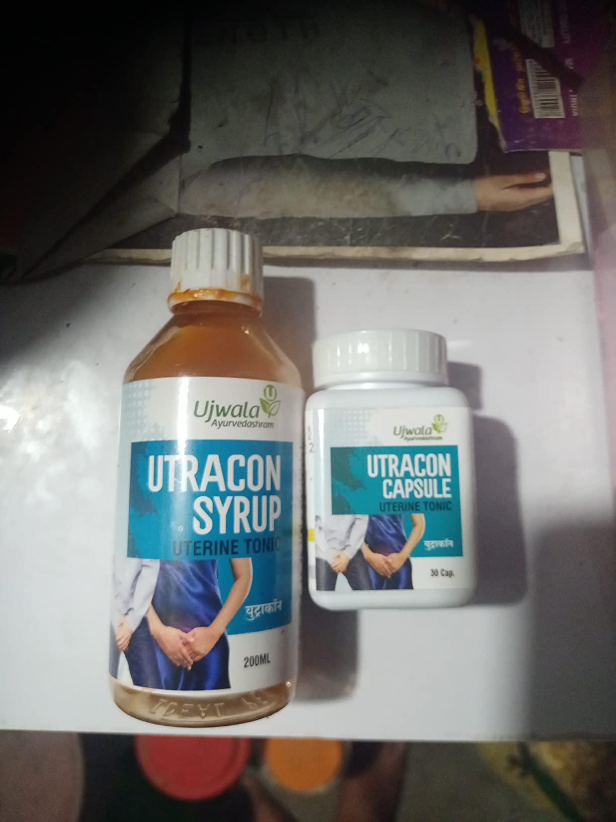Buy Ujwala Ayurvedashram Utracon Capsule&Utracon Syrup Combination Kit ...