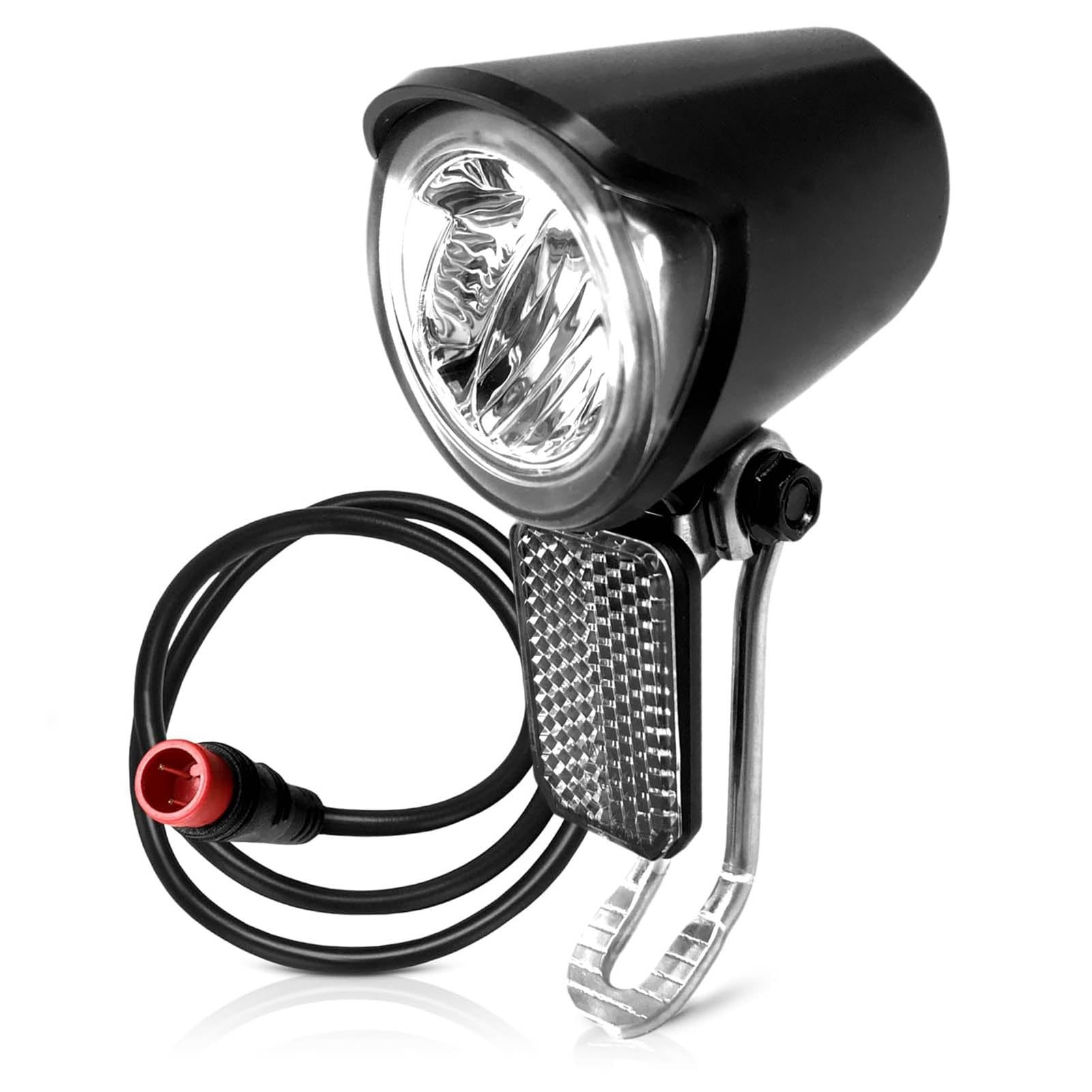 Amazon.com : Ebike Headlight 6-60V, Black Bike Lights for Night Riding ...
