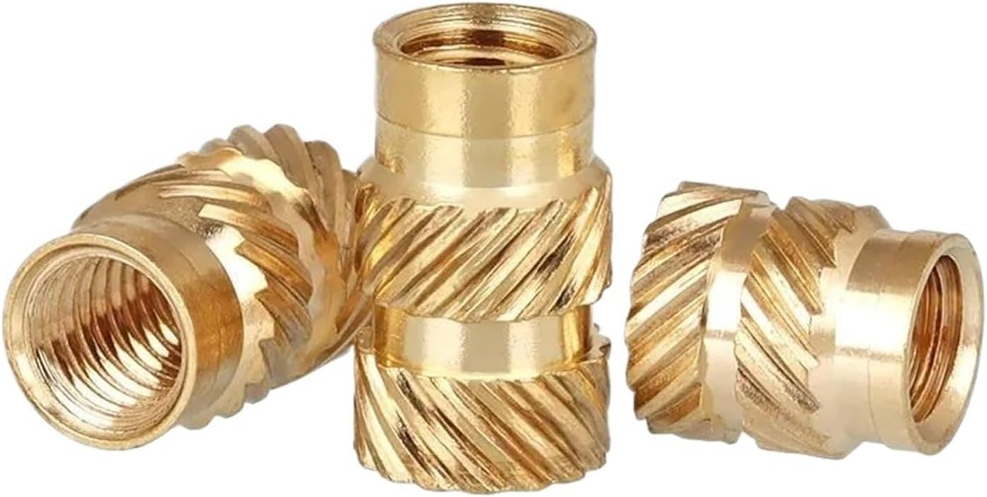 GWPOZGN Brass insert nuts Hot melt knurled threads Hot injection ...