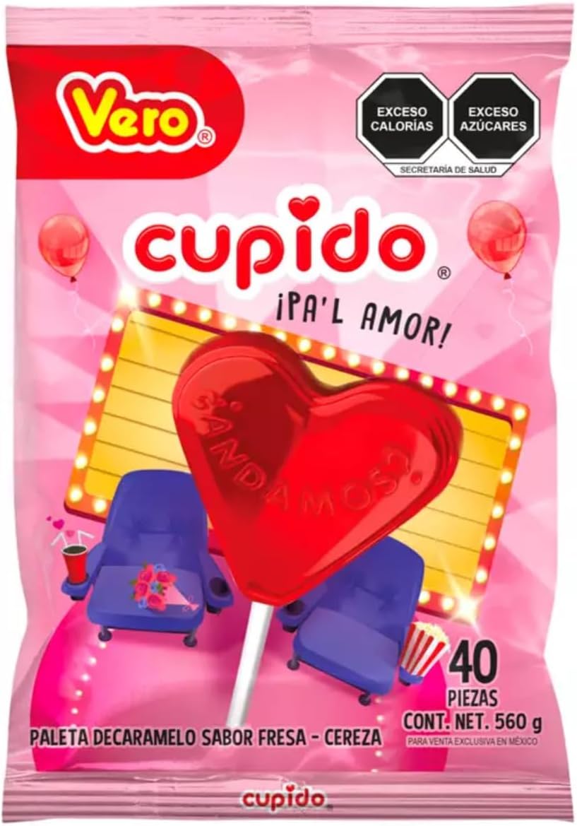 Vero - PALETA CUPIDO VERO 40 PZAS : Amazon.com.mx: Alimentos y Bebidas