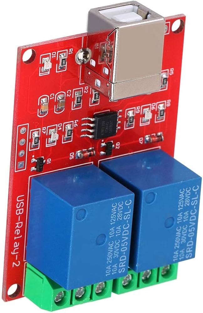 Usb Controlled Relay Circuit Relay Module 4 Channel USB To CH340