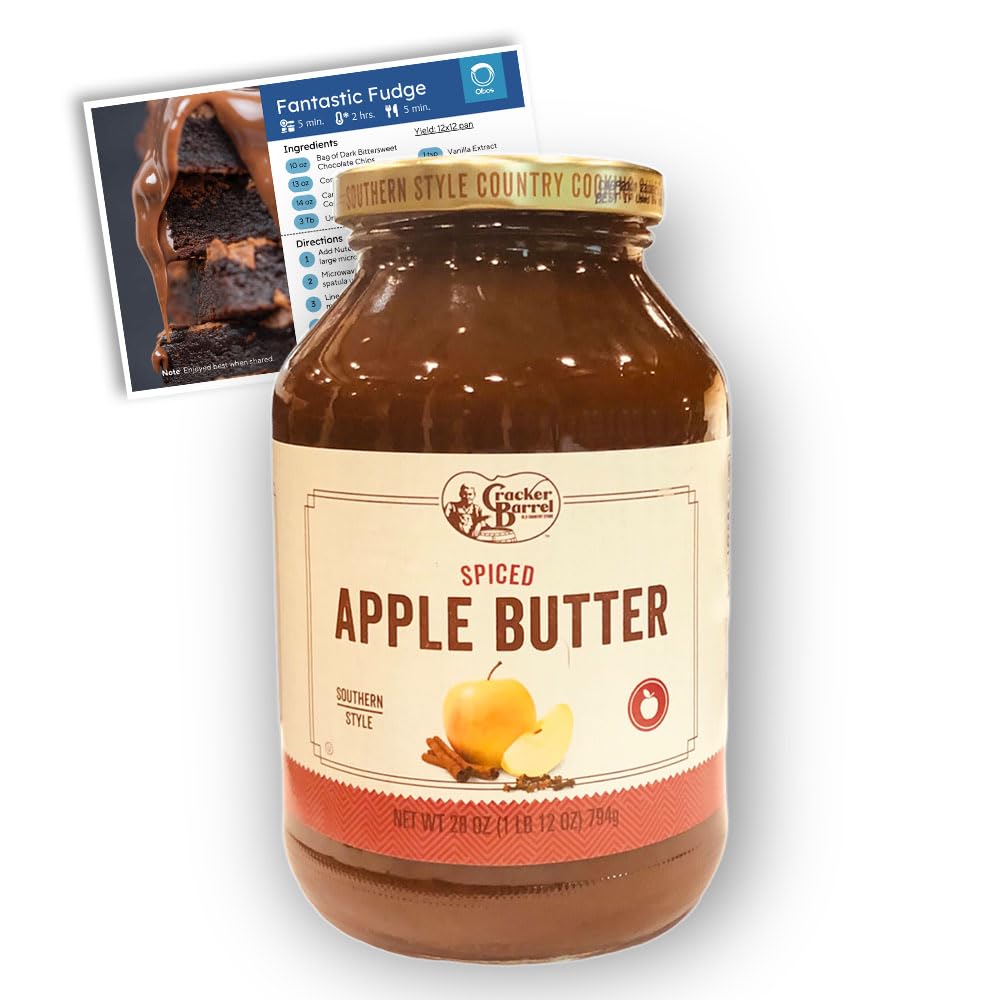 Amazon.com : Spiced Apple Butter Bundle includes Cracker Barrel Spiced ...
