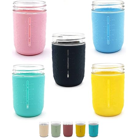 Amazon.com: JarJackets Silicone Mason Jar Protector Sleeve - Fits Ball ...