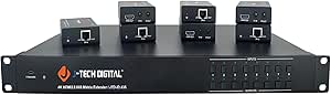 8x8 4K60Hz 4:2:0 HDMI HDBaseT Matrix Switch Extender Up to 230FT (1080P ...