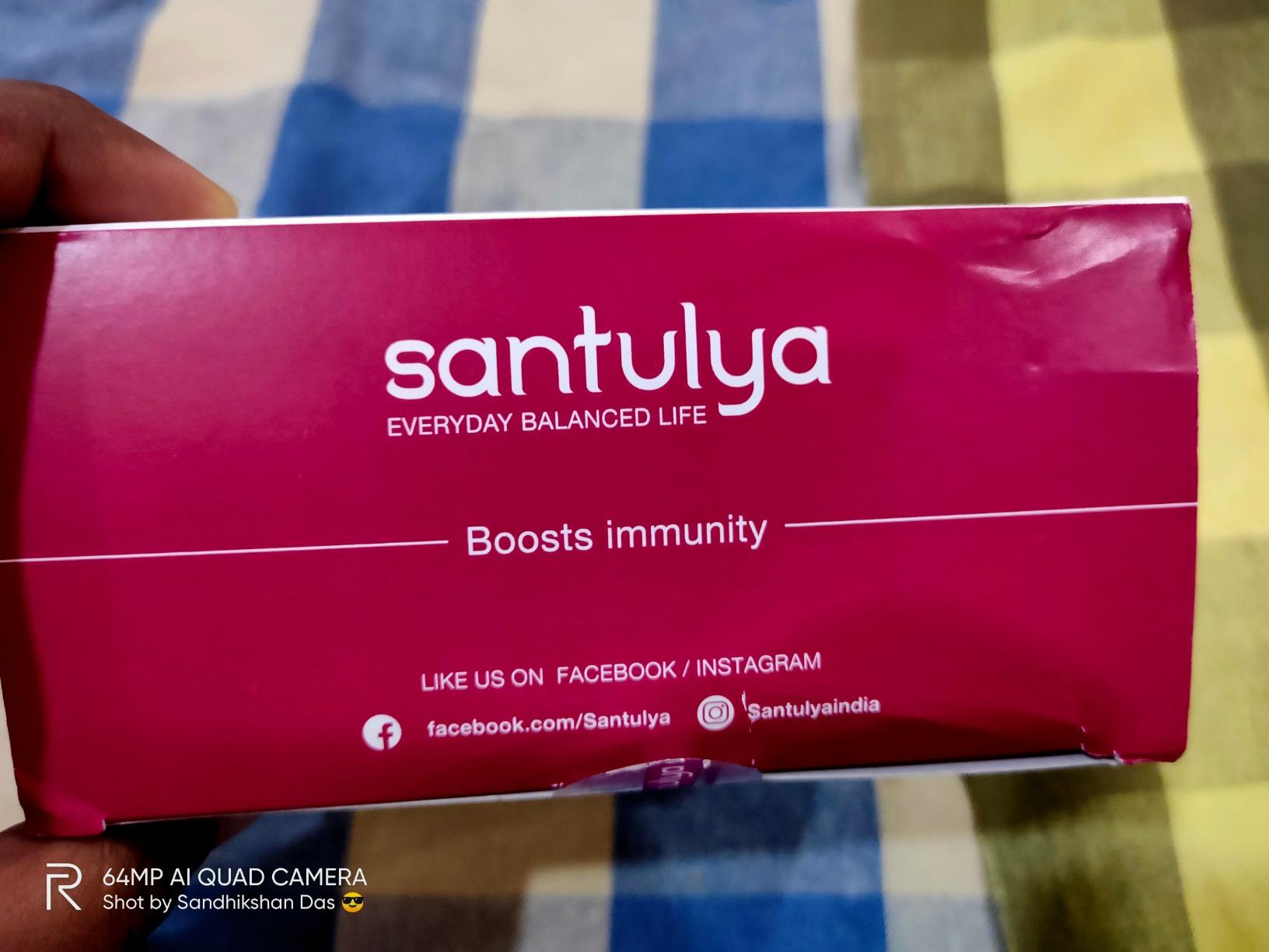 SANTULYA Turmeric + Tulsi + Moringa Herbal Teabags For Detox & Immunity ...