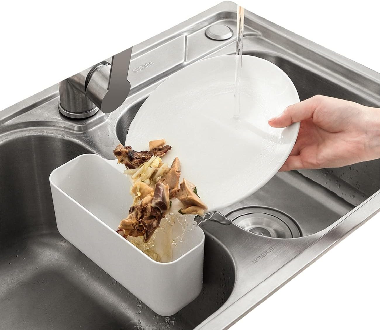 4 Pack Kitchen Sink Drain Basket Swan Drain Rack, Multifunctional ...