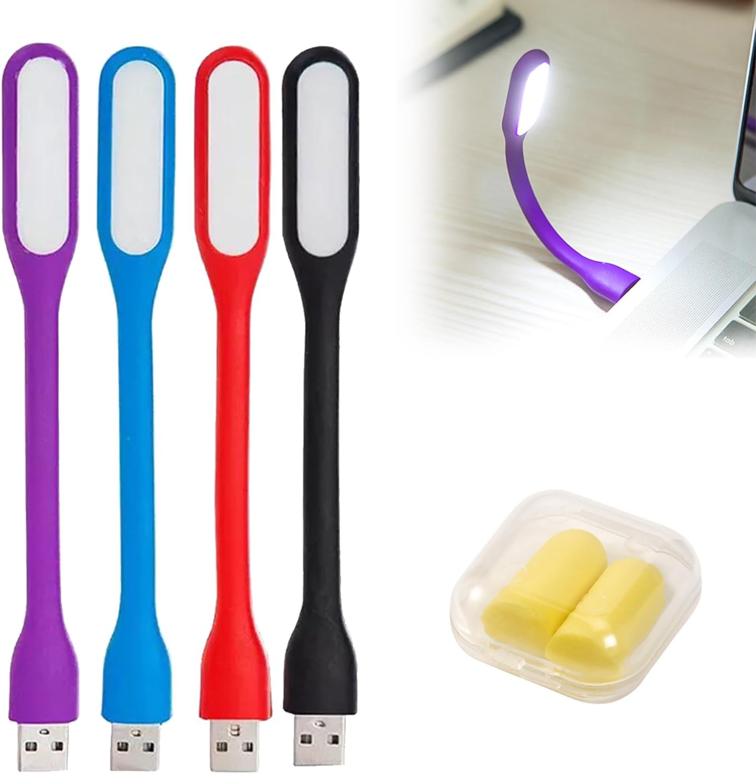 KARELLS LED USB PC, LED Power PC, 4 Pezzi Lucetta USB, LED Per PC Portatile, Luce Tastiera ...