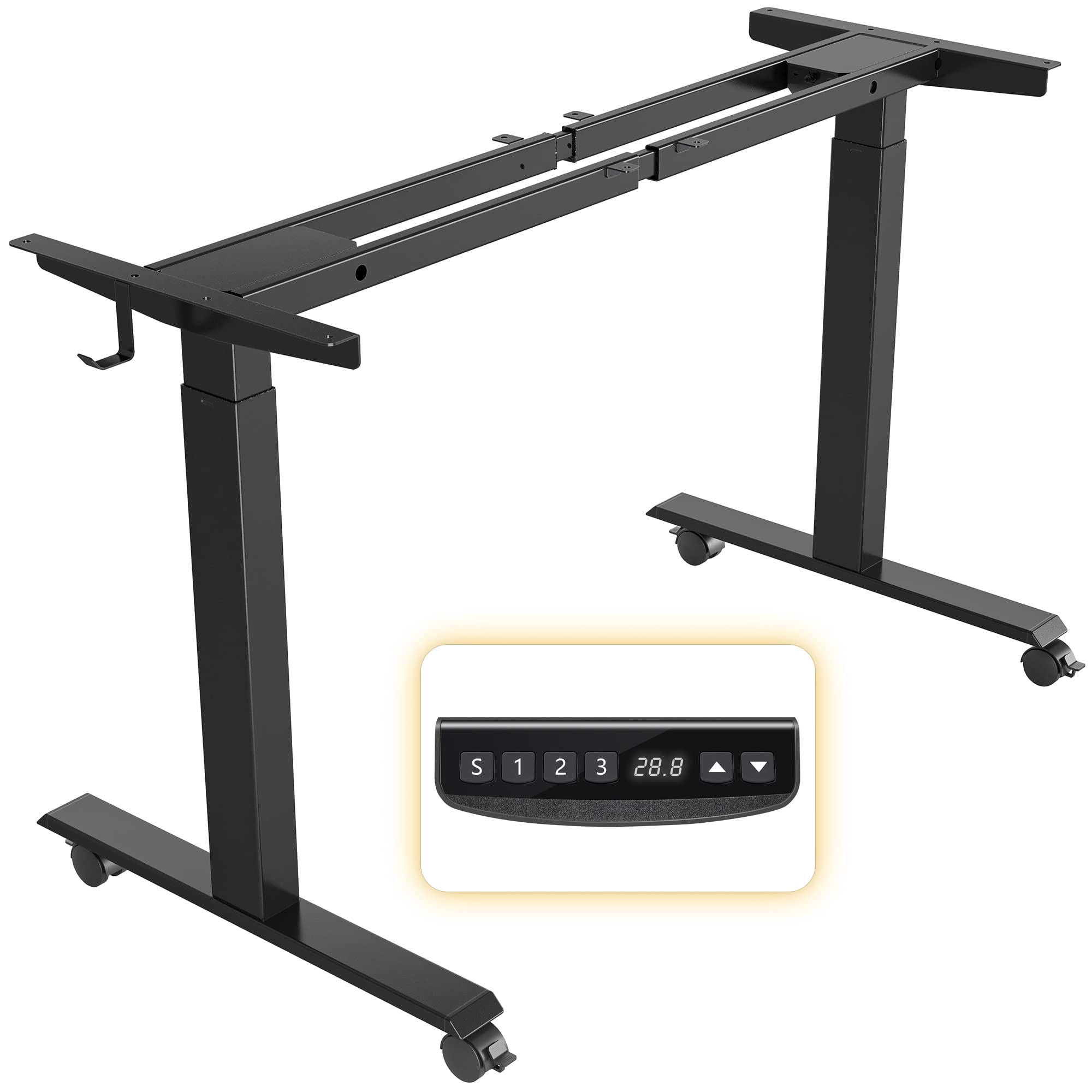 FEZIBO Dual Motor Height Adjustable Standing Desk Frame, Adjustable ...
