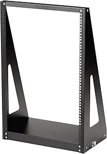 StarTech.com 2-Post 16U Heavy-Duty Desktop Server Rack, Small Open ...