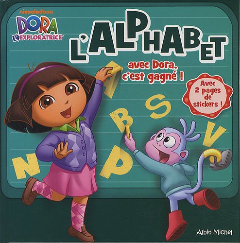 L'alphabet avec Dora, c'est gagné ! -Imagier + Stickers Dora | Amazon ...