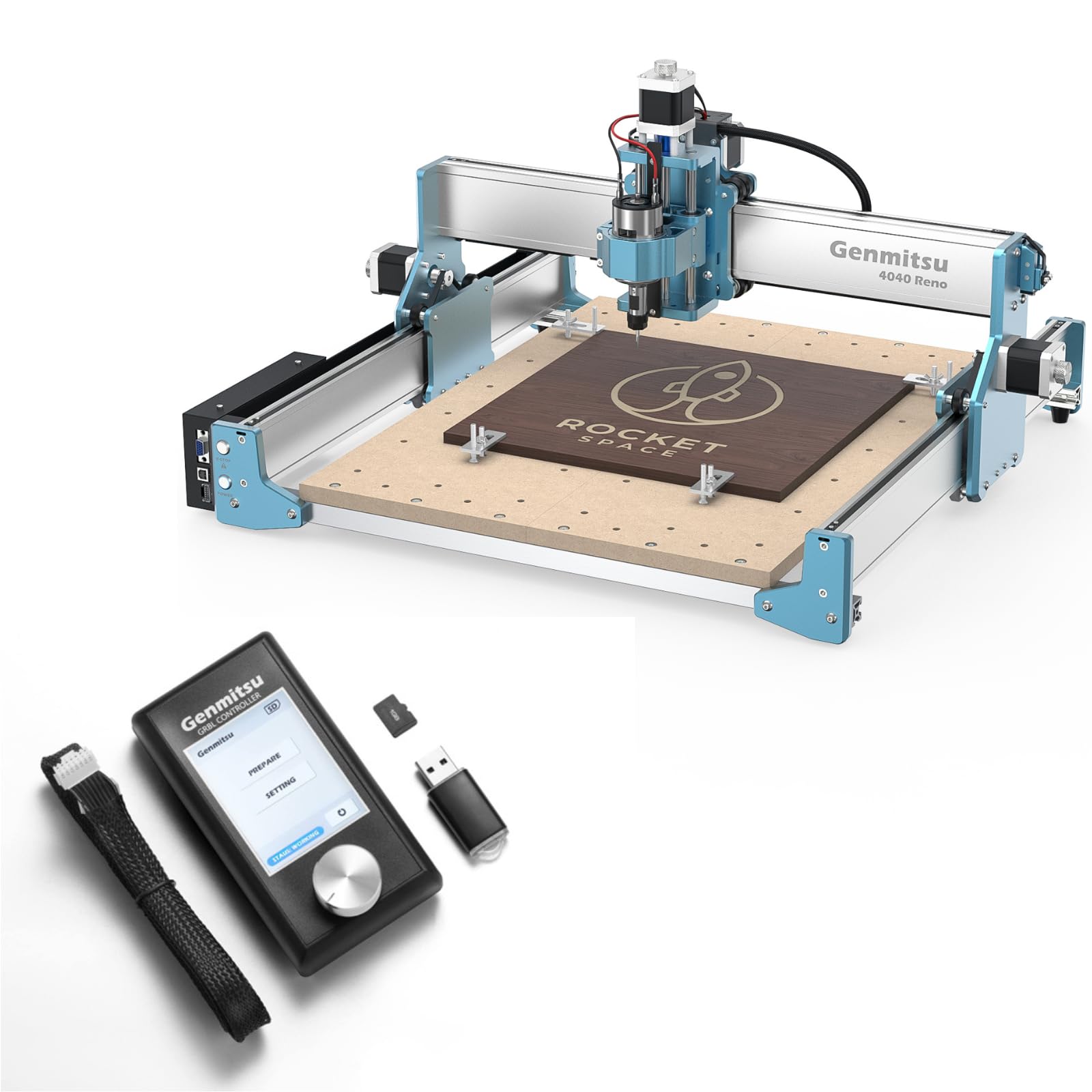 Genmitsu 4040 Reno CNC Router Milling Machine + CNC Router Machine ...