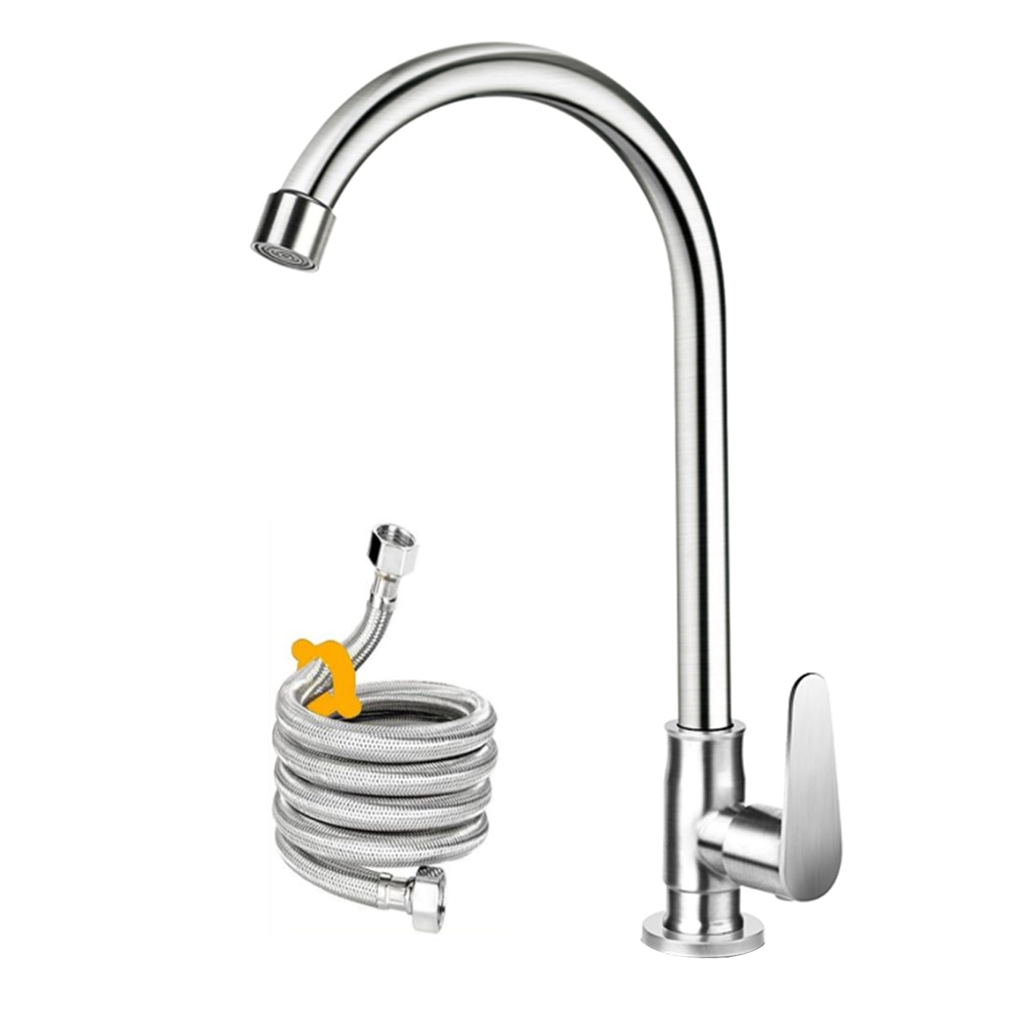 Cold Water Only Tap,Ball Bearing Stainless Steel Cold Water Kitchen Tap ...