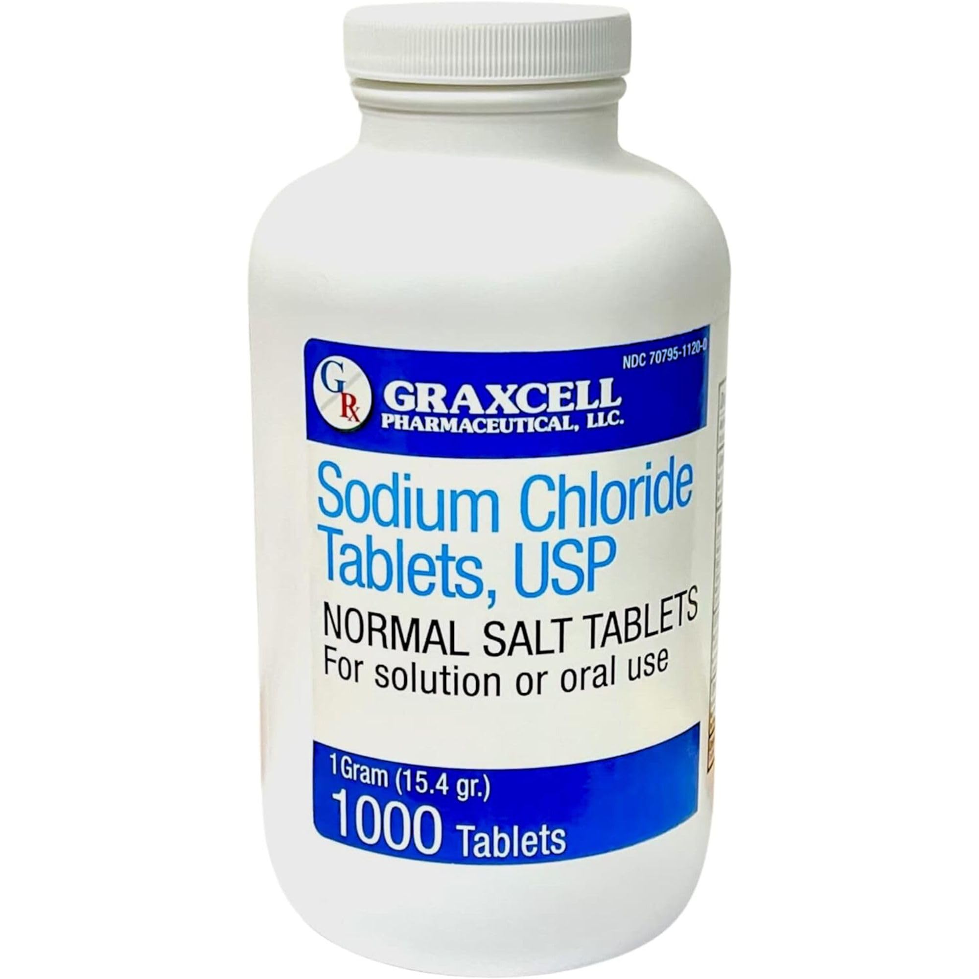 Amazon.com: Sodium Chloride Tablets 1gm | Electrolyte Salt Pills for ...