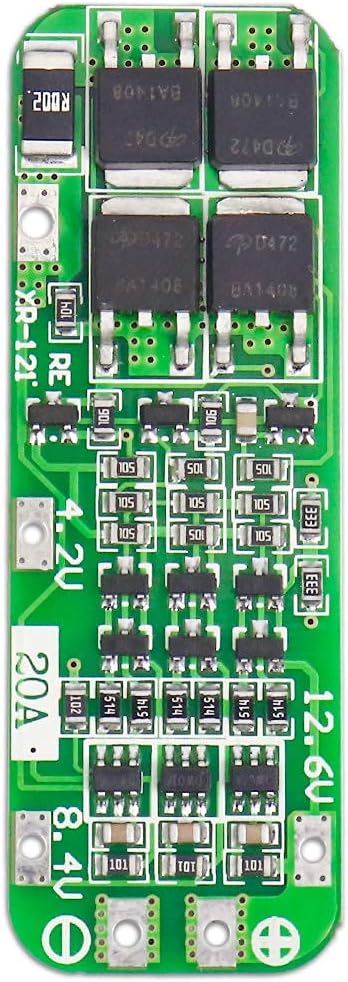 Electronic Spices BMS 18650 Lithium Battery Protection Board (3S, 20A ...