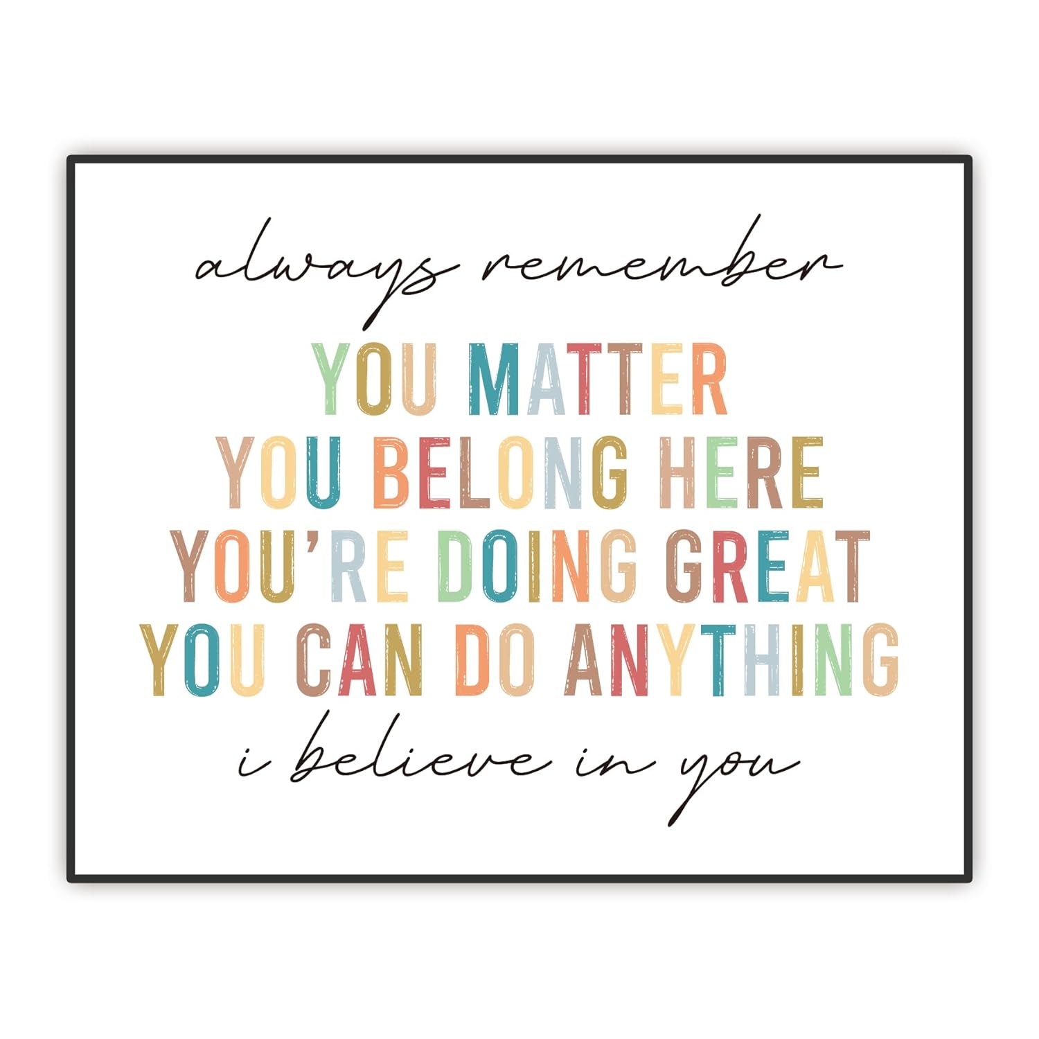 Amazon.com: Always Remember, You Matter, Affirmations Art Print, 8X10 ...