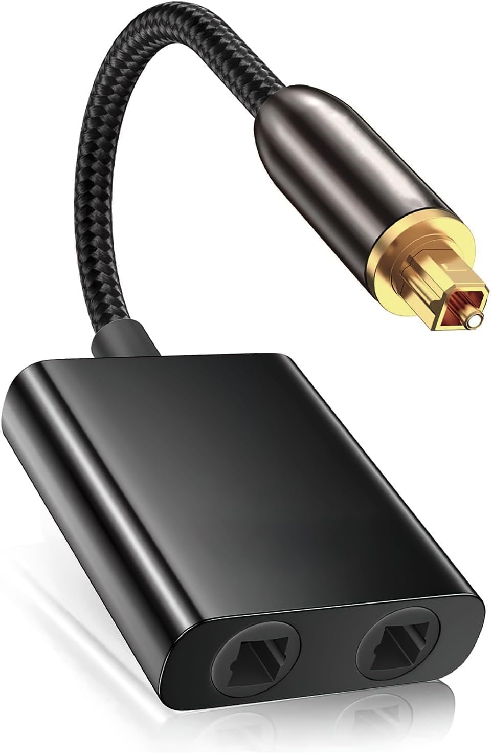 Raykce Toslink Optical Cable Splitter 1 In 2 Out Gold Plating Splitter ...