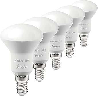 E14 R50 LED Spot Light Bulb, Reflector with Milky Diffuser, 5W( 50W ...