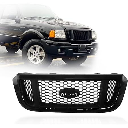 Amazon.com: Perfit Liner New Front Black Grille Grill Compatible With ...